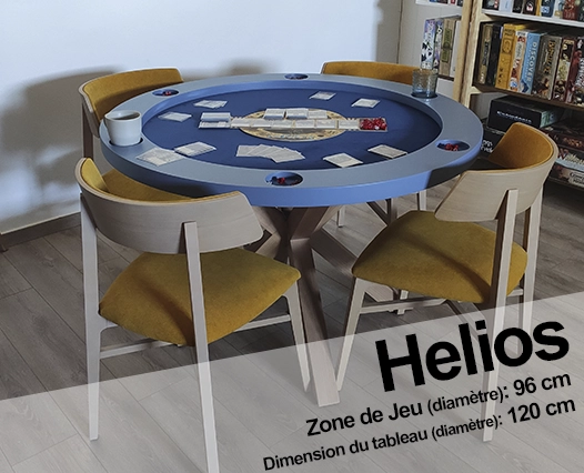 TABLE DE JEUX RONDE HELIOS